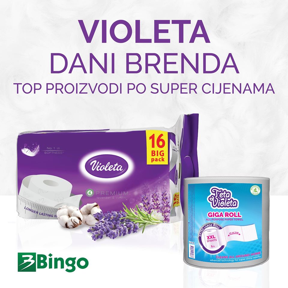 Violeta u Bingo trgovinama – Domaće u BiH